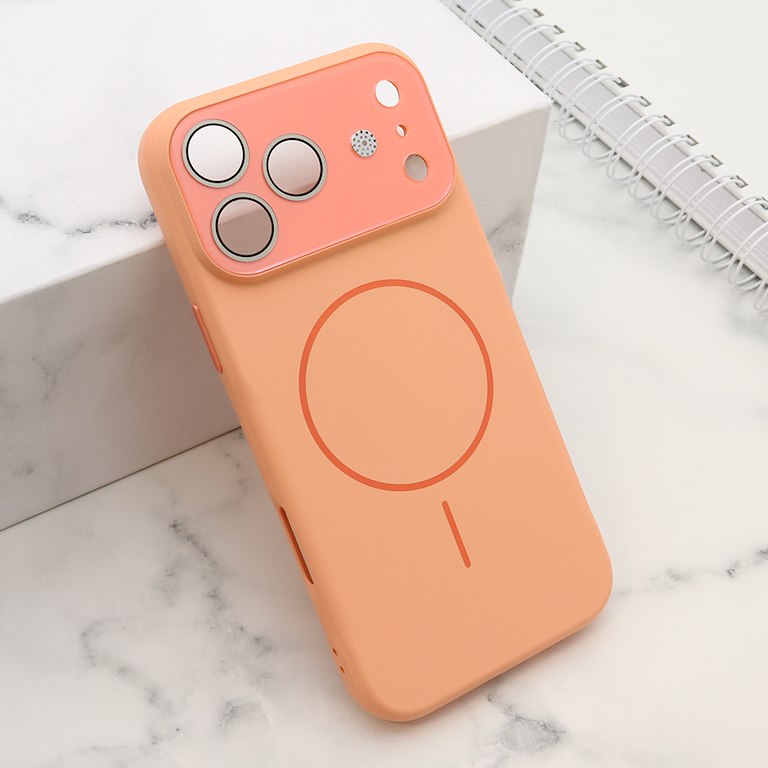 Zastitna maska (futrola) PASTEL DREAMS MagSafe - iPhone 17 Pro Max (6.9) narandzasta (MS)