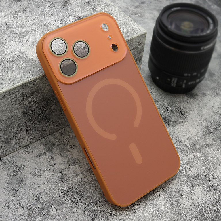 Zastitna maska (futrola) PASTELPOP MagSafe - iPhone 17 Pro Max (6.9) narandzasta (MS)