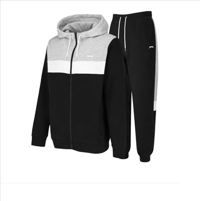 Slazenger Fleece Tracksuit Mens 2 boje