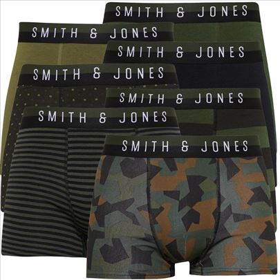 Smith And Jones Mens Vangone Seven Pack Boxers