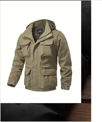 Mens Sport Outdoor Multi-Pocket Jacket, Casual