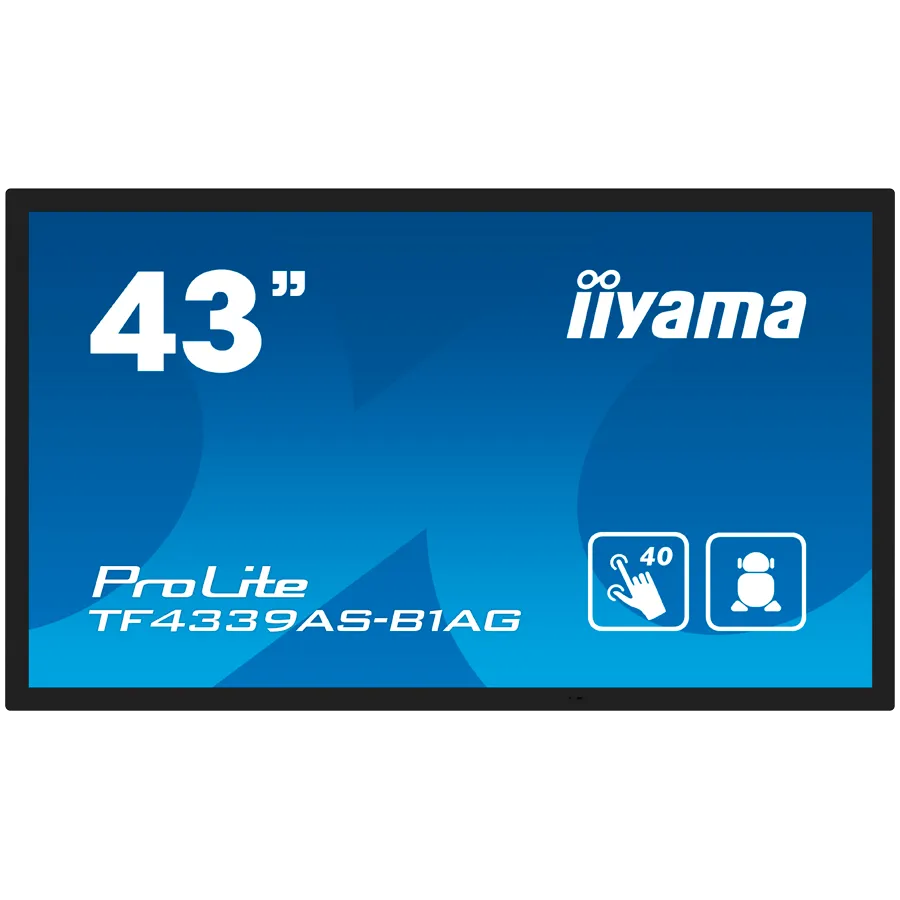 IIYAMA Prolite TF4339AS-B1AG Business Monitor - 108 cm (42.5"), 4K UHD (3840x2160), IPS LED, 60Hz, 8ms, 500 cd/m²