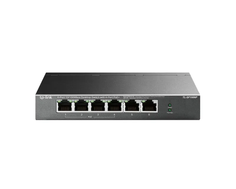 TP-LINK TL-SF1006P PoE switch 6 porta(4 poe+2)