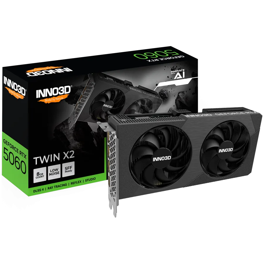 INNO3D GeForce RTX 5060 Twin X2 8GB GDDR7 128-bit, 1x HDMI, 3x DP