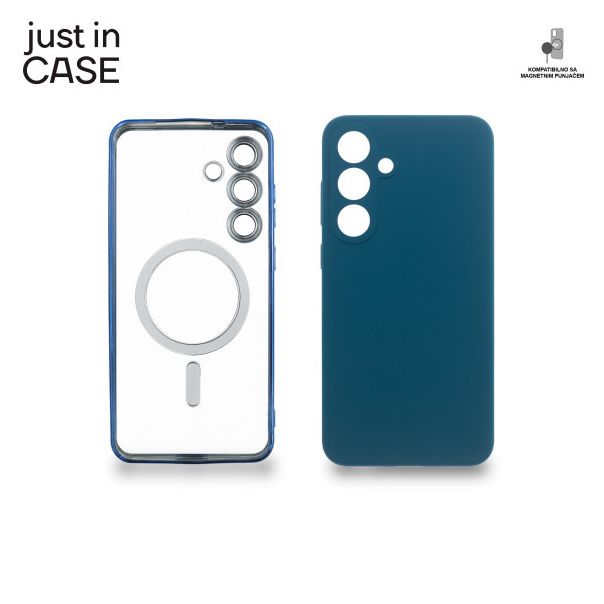JUST IN CASE 2u1 Extra case MAG MIX PLUS paket maski za Samsung S25 Plus, plava