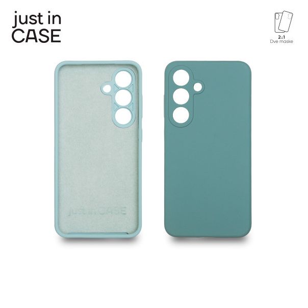 JUST IN CASE 2u1 Extra case MIX PLUS paket maski za Samsung S25, zelena