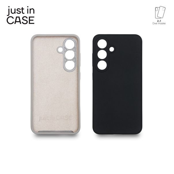 JUST IN CASE 2u1 Extra case MIX PLUS paket maski za Samsung S25, crna