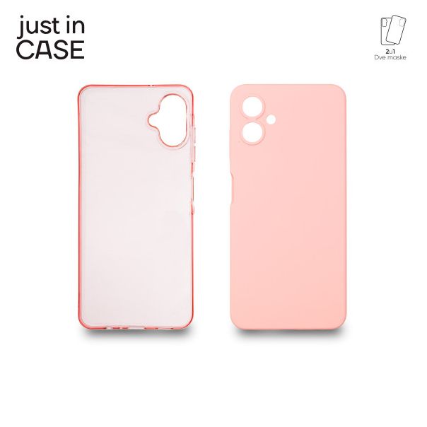 JUST IN CASE 2u1 Extra case MIX paket maski za Samsung Galaxy A06, roza