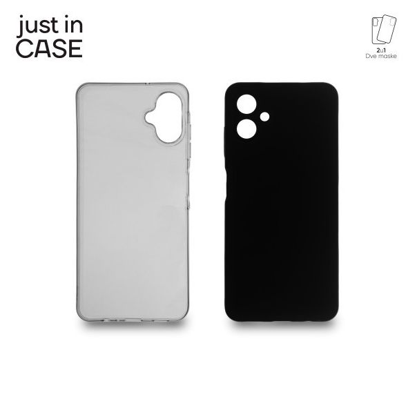 JUST IN CASE 2u1 Extra case MIX paket maski za Samsung Galaxy A06, crna
