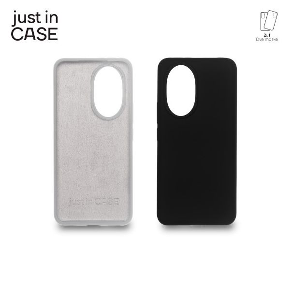 JUST IN CASE 2u1 Extra case MIX PLUS paket maski za Honor 200, crna