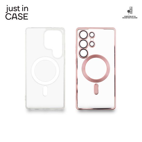 JUST IN CASE 2u1 Extra case MAG MIX paket mski za Samsung S25 Ultra, roza