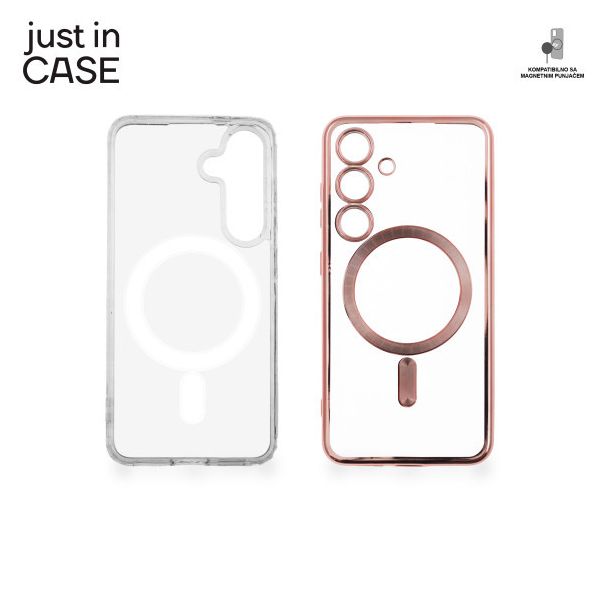 JUST IN CASE 2u1 Extra case MAG MIX paket maski za Samsung S25, roza