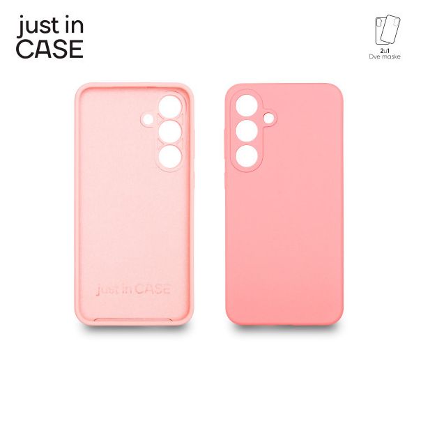 JUST IN CASE 2u1 Extra case MIX PLUS paket maski za Samsung S25 Plus, roza