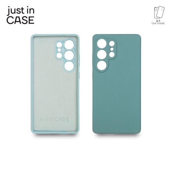 JUST IN CASE 2u1 Extra case MIX PLUS paket maski za Samsung S25 Ultra, zelena