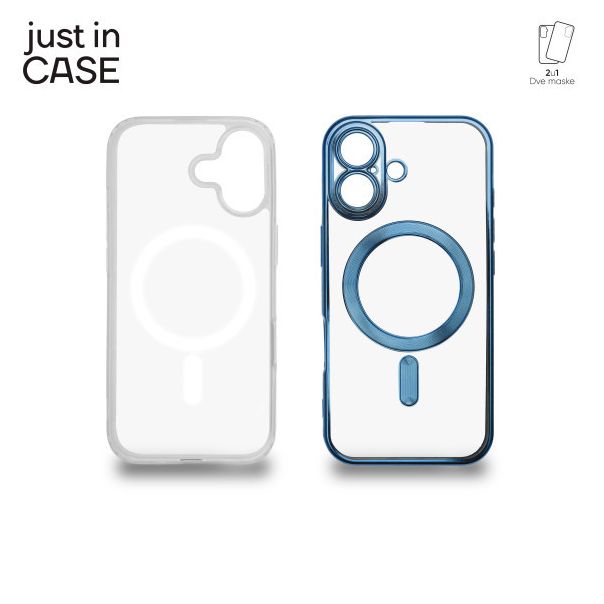 JUST IN CASE 2u1 Extra case MAG MIX paket maski za iPhone 17, plava