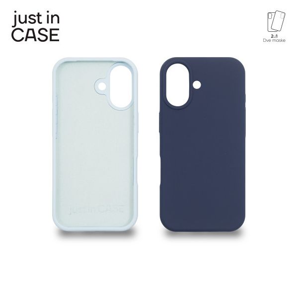 JUST IN CASE 2u1 Extra case MIX PLUS paket maski za iPhone 17, plava