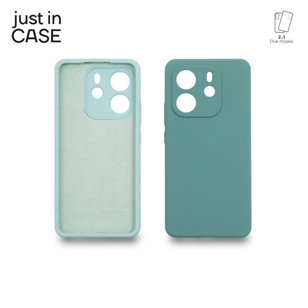 JUST IN CASE 2u1 Extra case MIX PLUS paket maski za Redmi Note 14, zelena