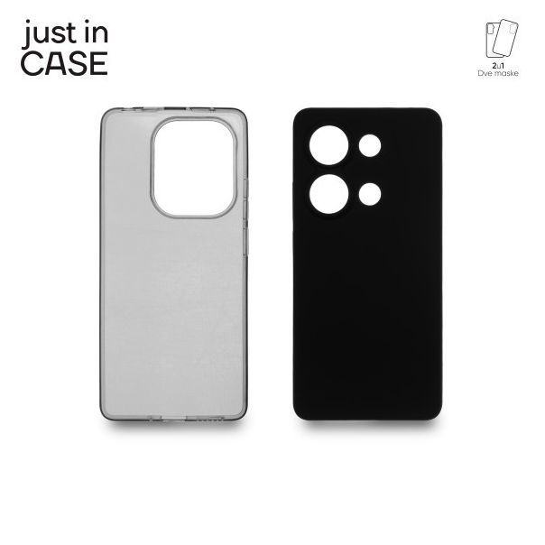 JUST IN CASE 2u1 Extra case MIX paket maski za Redmi Note 13 Pro 4G, crna