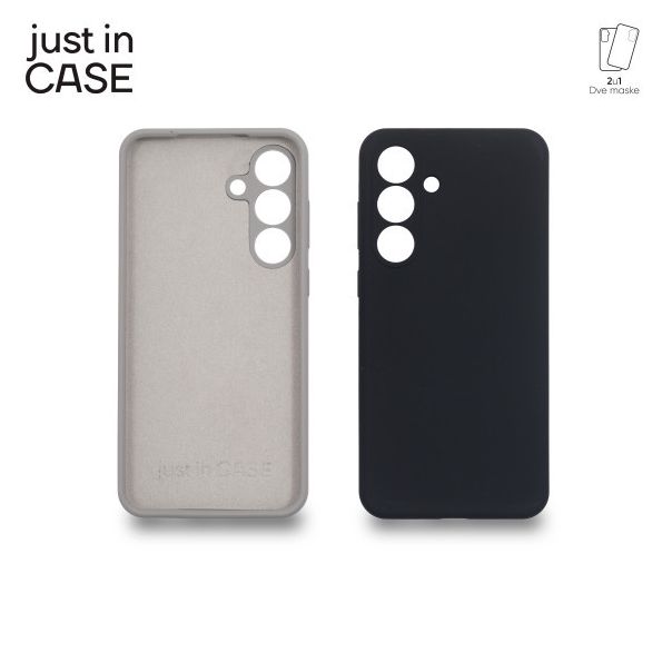 JUST IN CASE 2u1 Extra case MIX PLUS paket maski za Samsung S25FE, crna