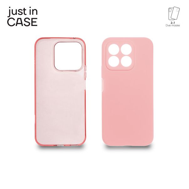 JUST IN CASE 2u1 Extra case MIX paket maski za Honor X8B, roza
