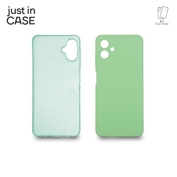 JUST IN CASE 2u1 Extra case MIX paket maski za Samsung Galaxy A06, zelena
