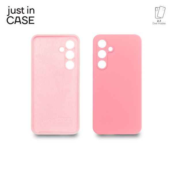 JUST IN CASE 2u1 Extra case MIX PLUS paket maski za Samsung S24 FE, roza