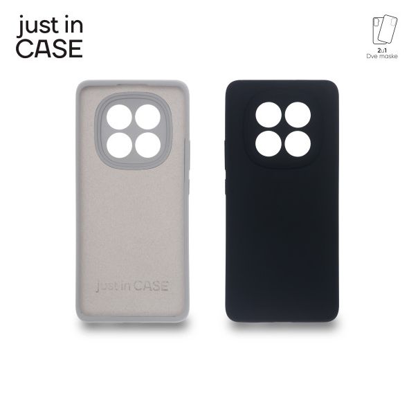 JUST IN CASE 2u1 Extra case MIX PLUS paket maski za Redmi Note 14 Pro+ 5G, crna
