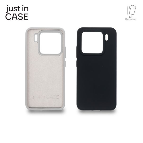 JUST IN CASE 2u1 Extra case MIX PLUS paket maski za Xiaomi 15, crna