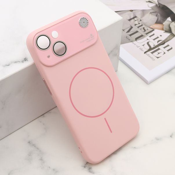 Maska PASTEL DREAMS MagSafe za iPhone 13, roza