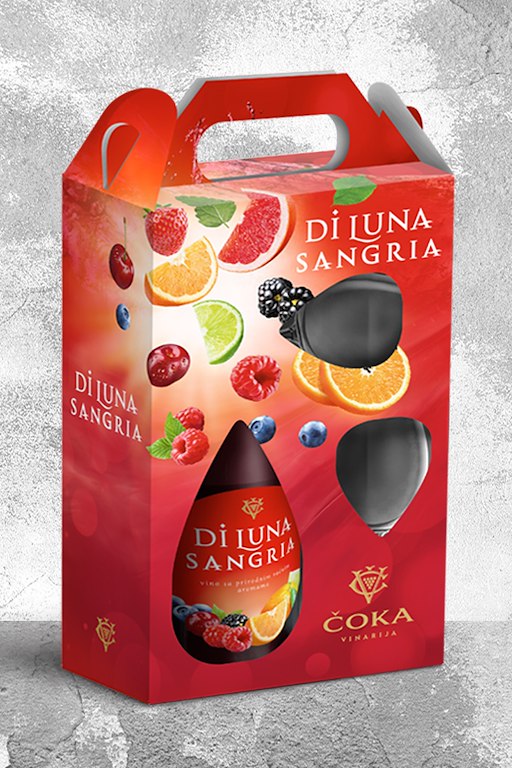 Di Luna Sangria kutija sa 2 čaše
