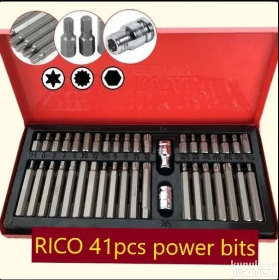 Alat set RICO 41pcs power bits
