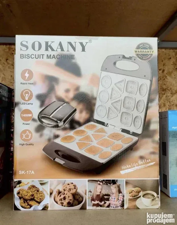 Aparat za pečenje biskvit kolačića – Sokany 1400W (1)