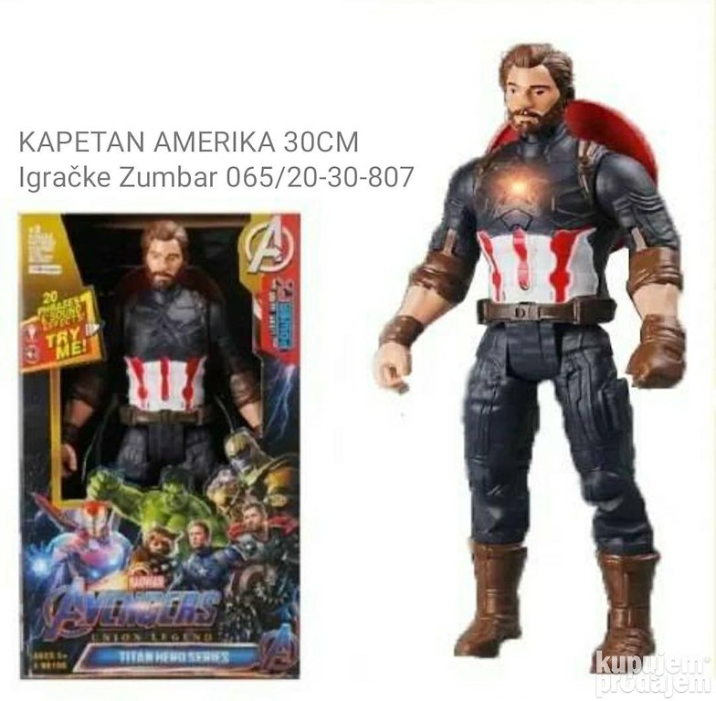 AVENGERS kapetan Amerika najveći 30cm