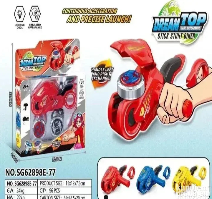 Beyblada motor ispaljivač sa 2 beya