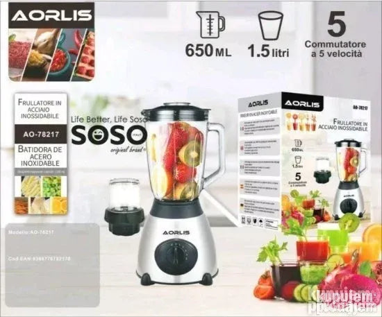 Blender secko sa staklenom posudom – Aorlis 350W