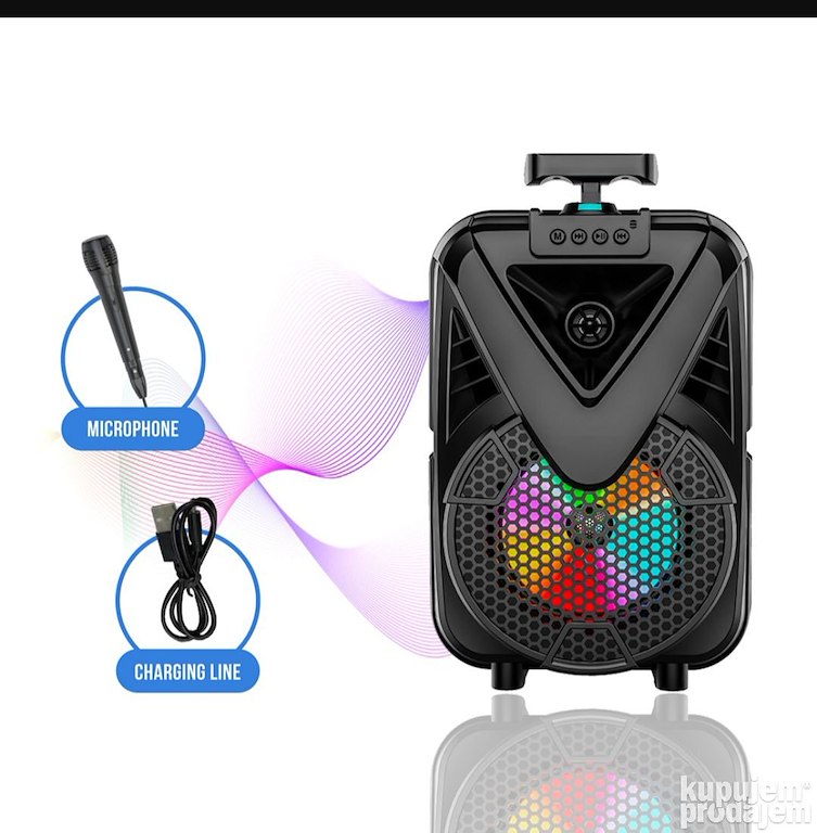Bluetooth karaoke zvučnik ZQS 8136 mikrofon