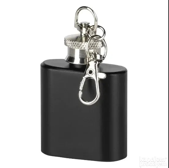 BRANDY 1, metalna pljoska, 30 ml, crna