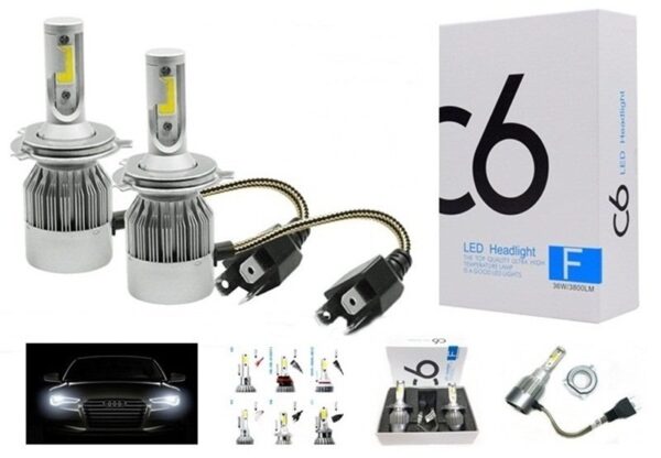 LED Headlight H4 6000K 9-36V 3800 lumena – LED Headlight H4 6000K 9-36V 3800 lumena