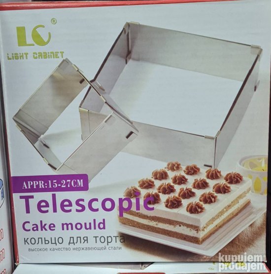 CAKE RING/podesivi obruč za torte/kocka