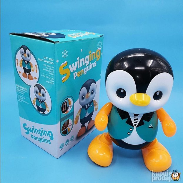 Dancing Penguin – Plesajući pingvin sa svetlosnim efektima