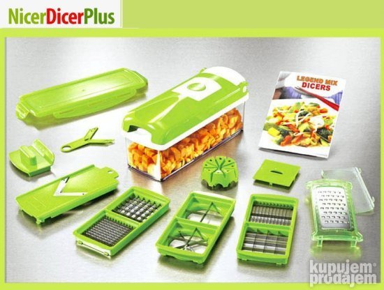 Nicer Dicer Plus secko sa dodacima – Nicer Dicer Plus secko sa dodacima