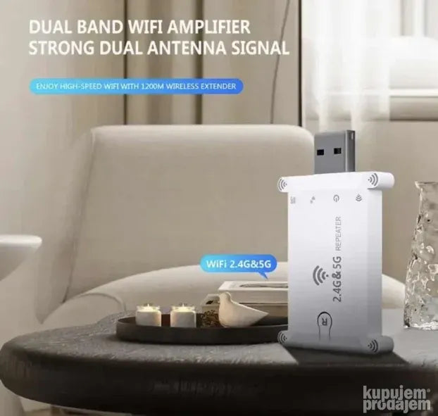 Dzepni prenosni usb adapter za veci domet wireless signala