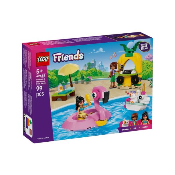 LEGO 42658 Zabava na bazenu s jednorogom i flamingom