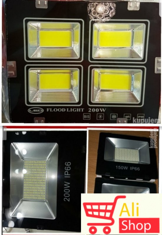 Led reflektor COB Lux 200w1700din VISEDIODNI 150w-1300 din