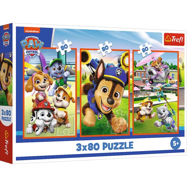 TREFL Puzzle za decu A bunch of dogs 34886 - 3x80 delova