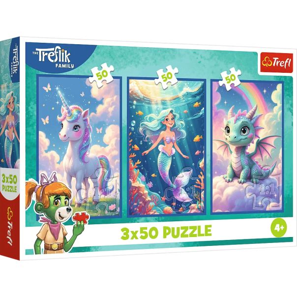 TREFL Puzzle Together in a colorful world 34879 - 3x50 delova