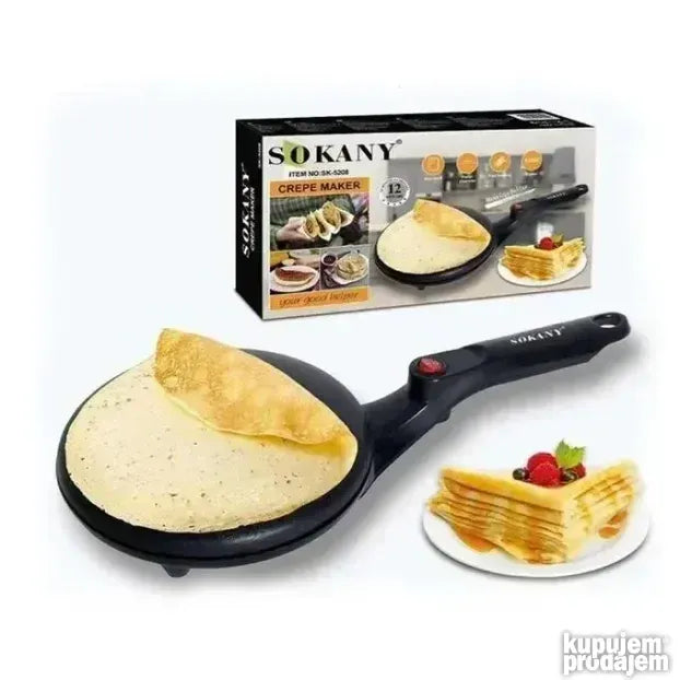 Električni tiganj za palačinke – Sokany 650W (R-20cm)