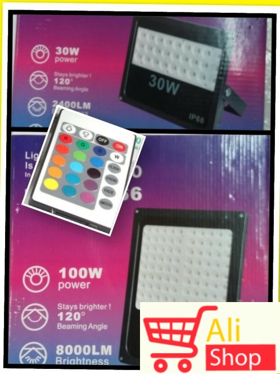 RGB Reflektor 10w sa daljinskim NAJBOLJI diode u keramici