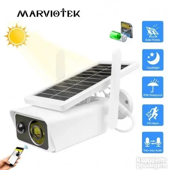 Solarna kamera IP WIFI Kamera Full HD sa dve antene – Solarna kamera IP WIFI Kamera Full HD sa dve antene