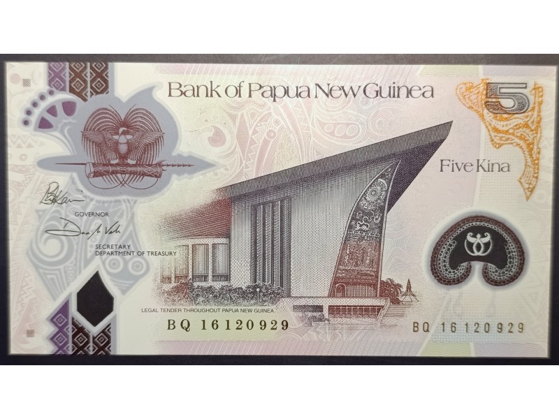 Papua Nova Gvineja - 5 kina - 2009 - polimer - UNC